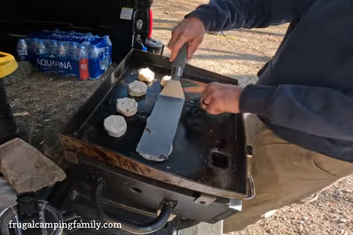 Easy One Ingredient Camping Pancakes! - Frugal Camping Family